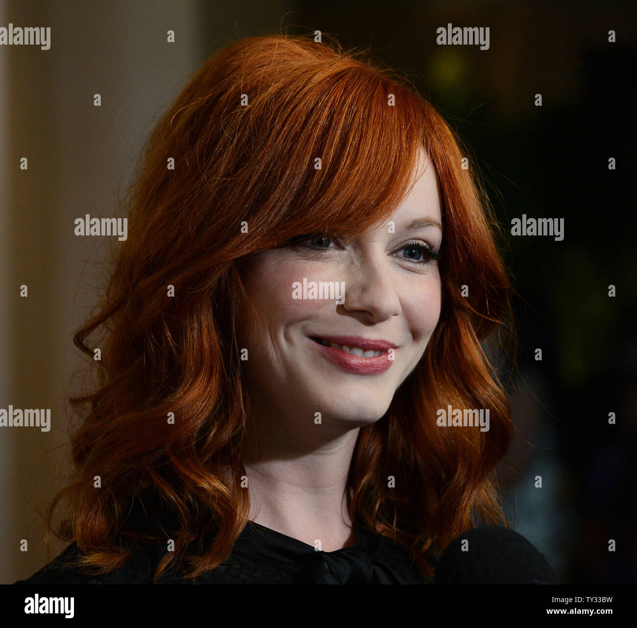 Actress Christina Hendricks arrives at the Hollywood Foreign Press Association's annual ...