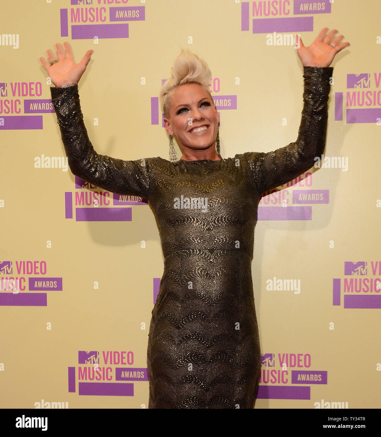 Singer Pink arrives for the MTV Video Music Awards at Staples Center in ...