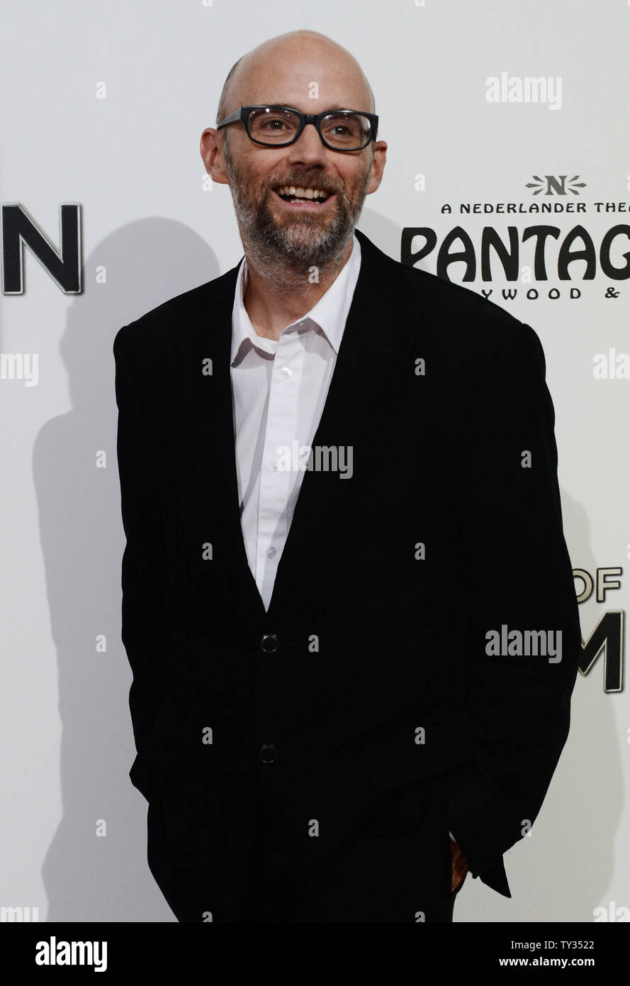 Musician Moby attends the premiere of "The Book of Mormon" at the ...