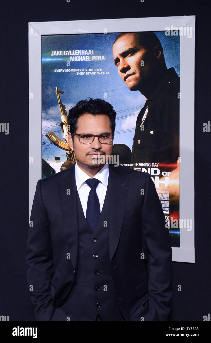 Michael Pena, a cast member in the motion picture crime thriller "End ...