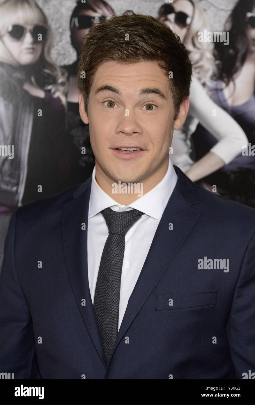 Cast member Adam Devine attends the premiere of "Pitch Perfect" held at ...