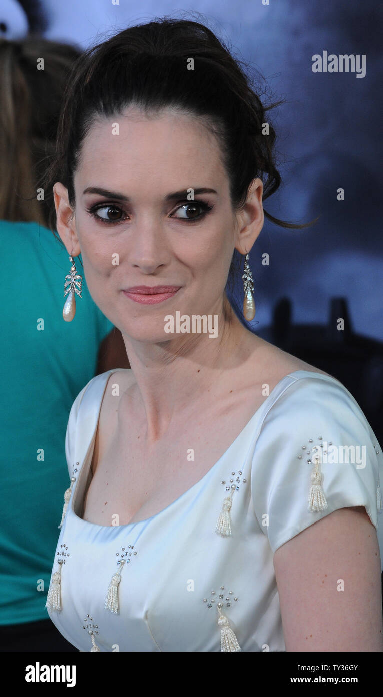 Actress Winona Ryder, a cast member in the animated motion picture sci ...