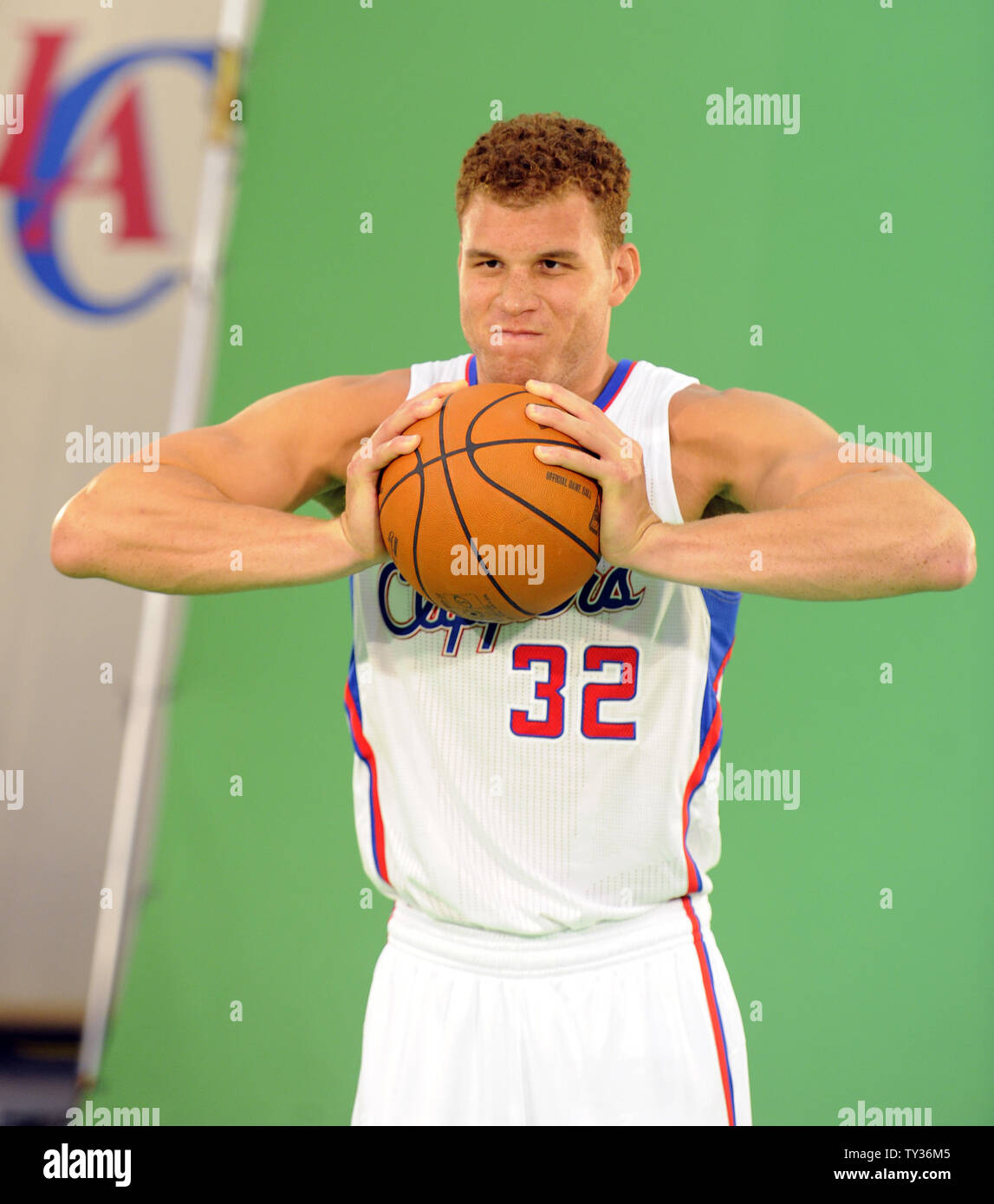 Los Angeles Clippers' Blake Griffin poses for a photo at the Clippers ...
