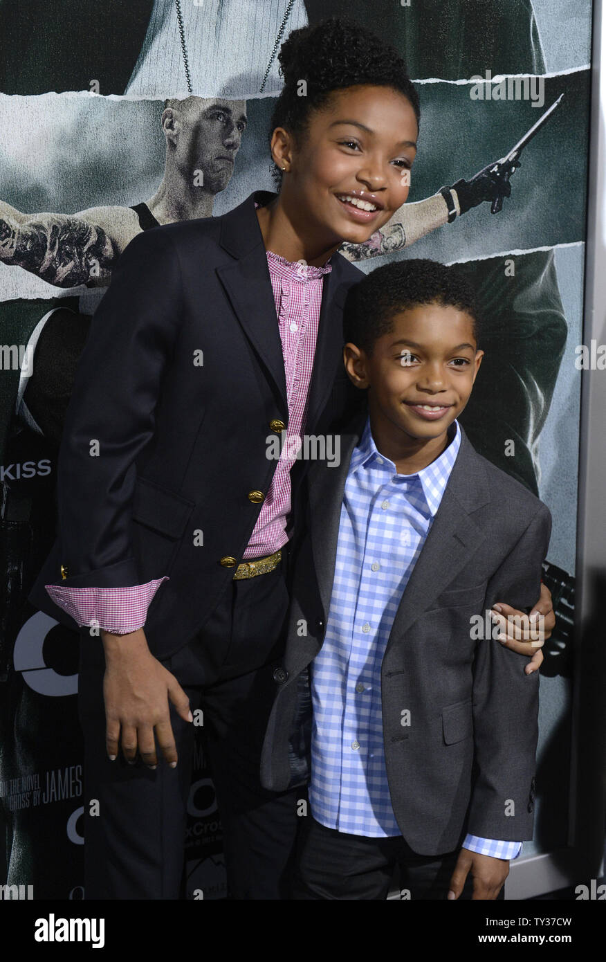 Cast members Yara Shahidi (L) and Sayeed Shahidi attend the premiere of ...