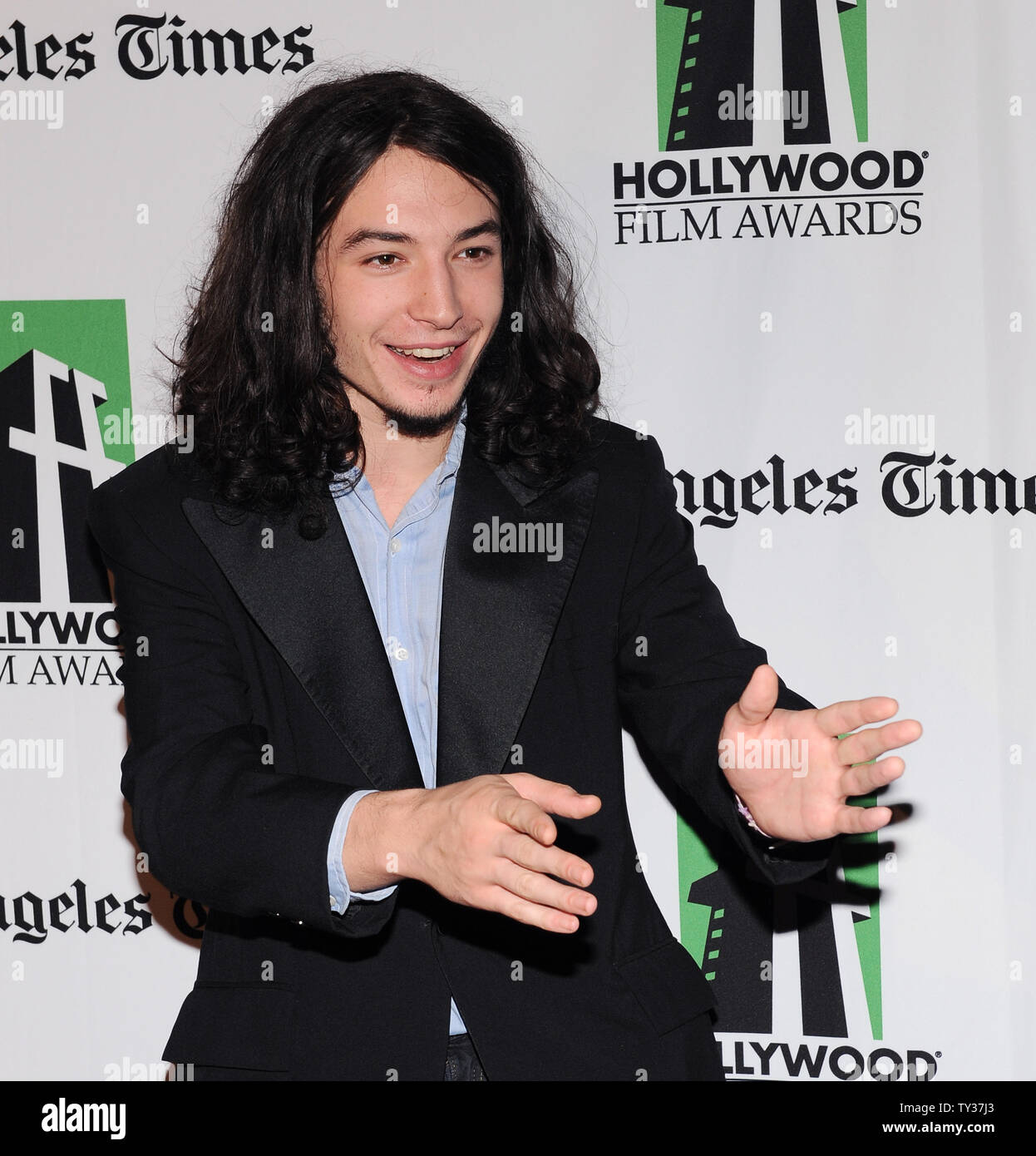 Actor Ezra Miller arrives at the 16th annual Hollywood Film Awards gala ...