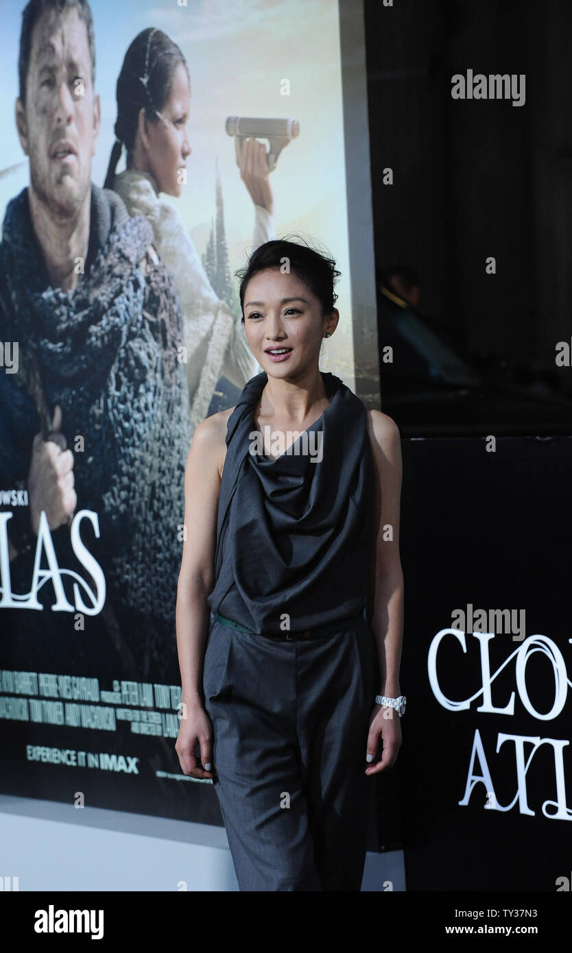 Actress Xun Zhou, a cast member in the motion picture sci-fi drama ...