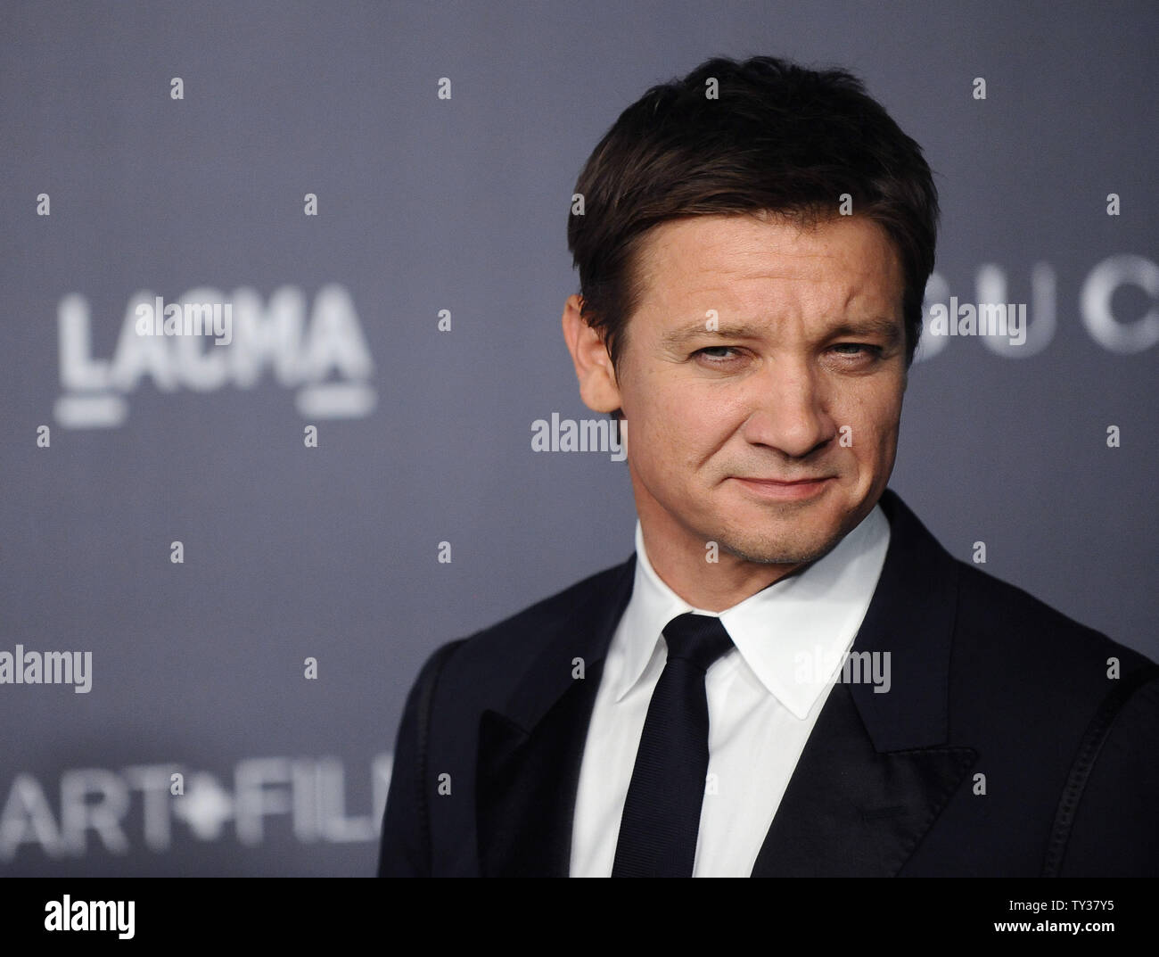 Actor Jeremy Renner arrives at the LACMA Art + Film Gala in Los Angeles ...
