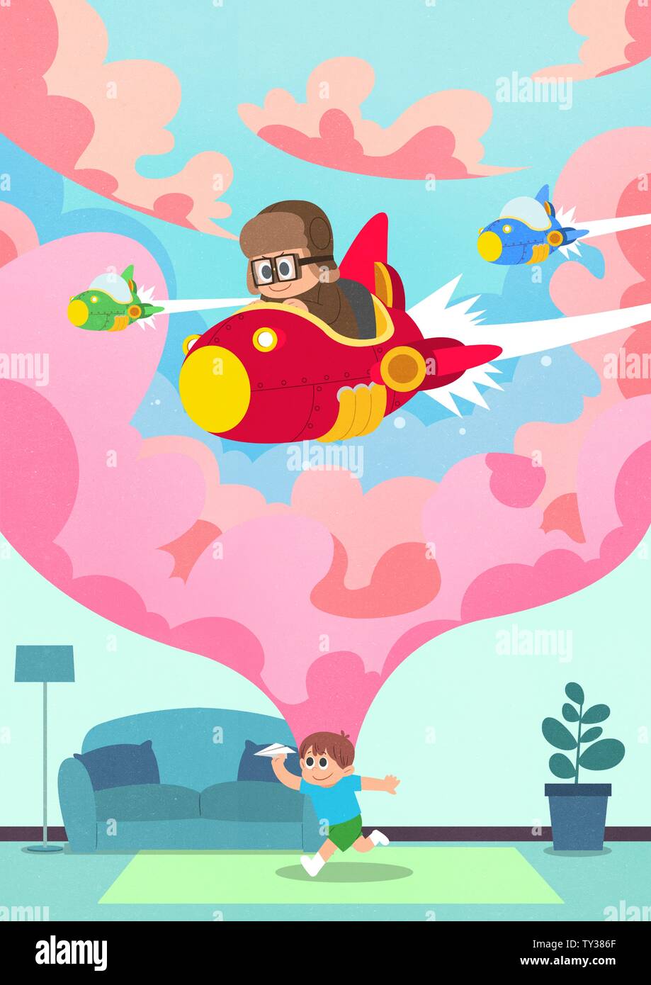 Running the dream Stock Vector Images - Alamy