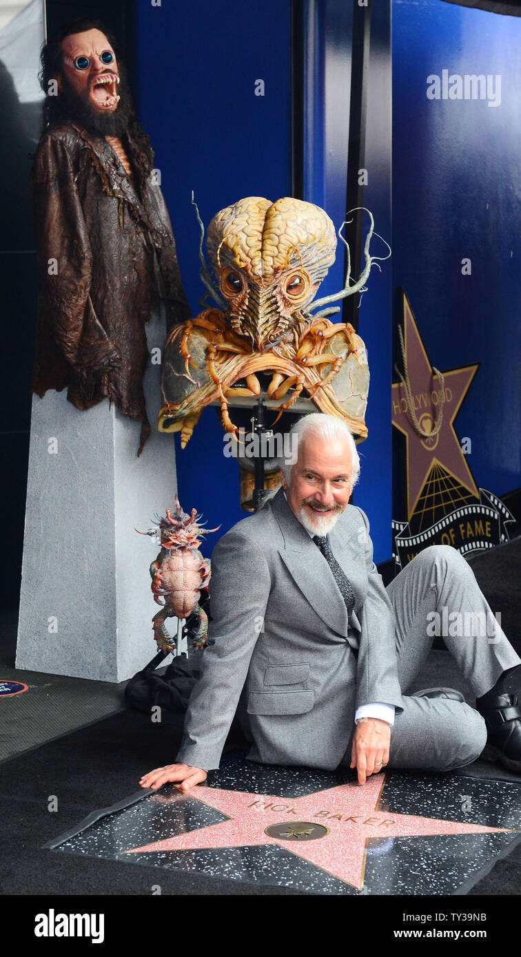 Oscar-winning make-up artist Rick Baker sits amid his star and ...