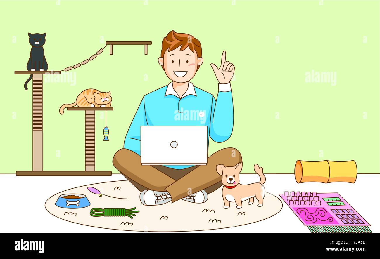 People in various lifestyles illustration in cartoon style 016 Stock ...