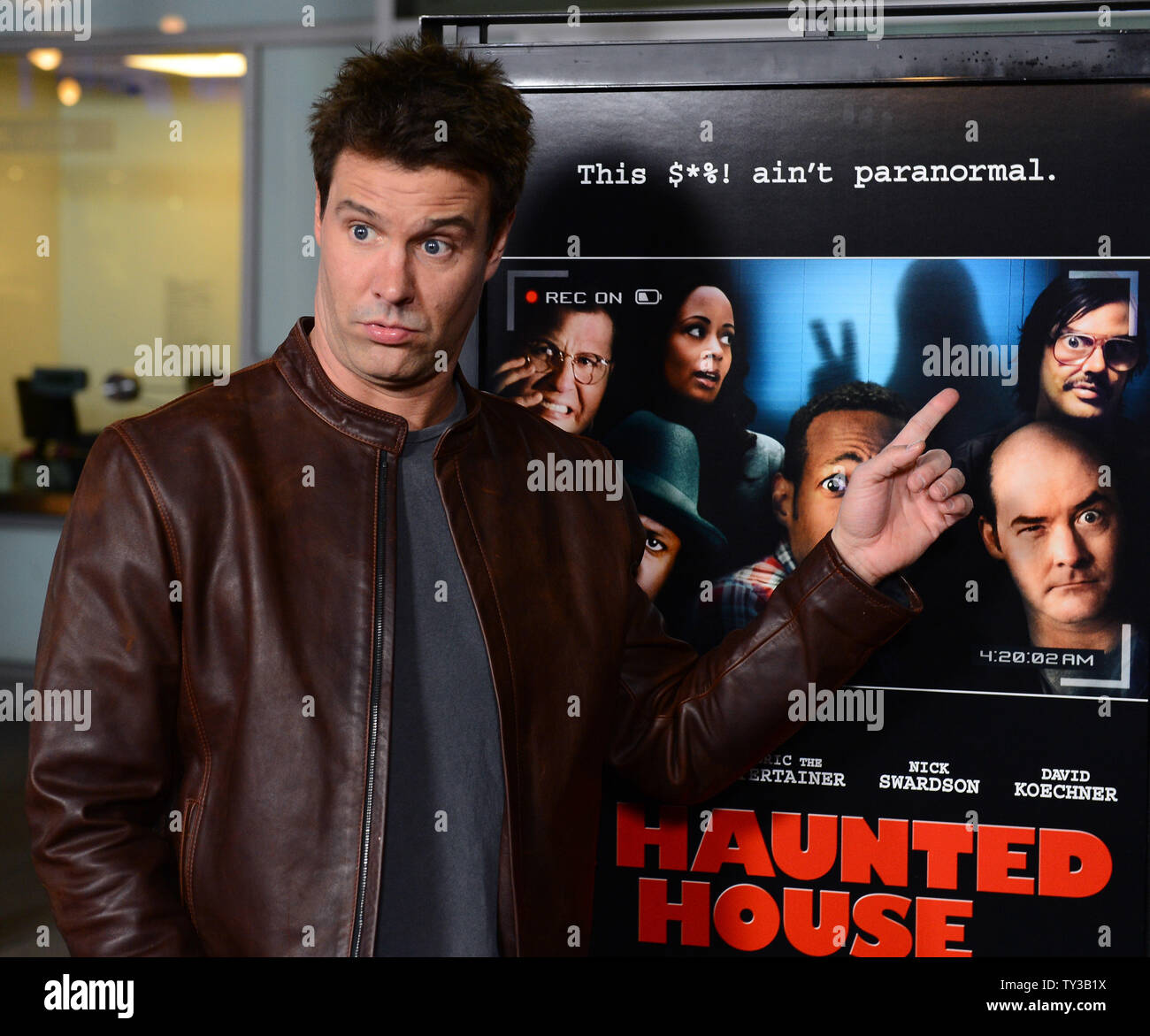 Dave Sheridan, a cast member in the motion picture comedy "A Haunted ...