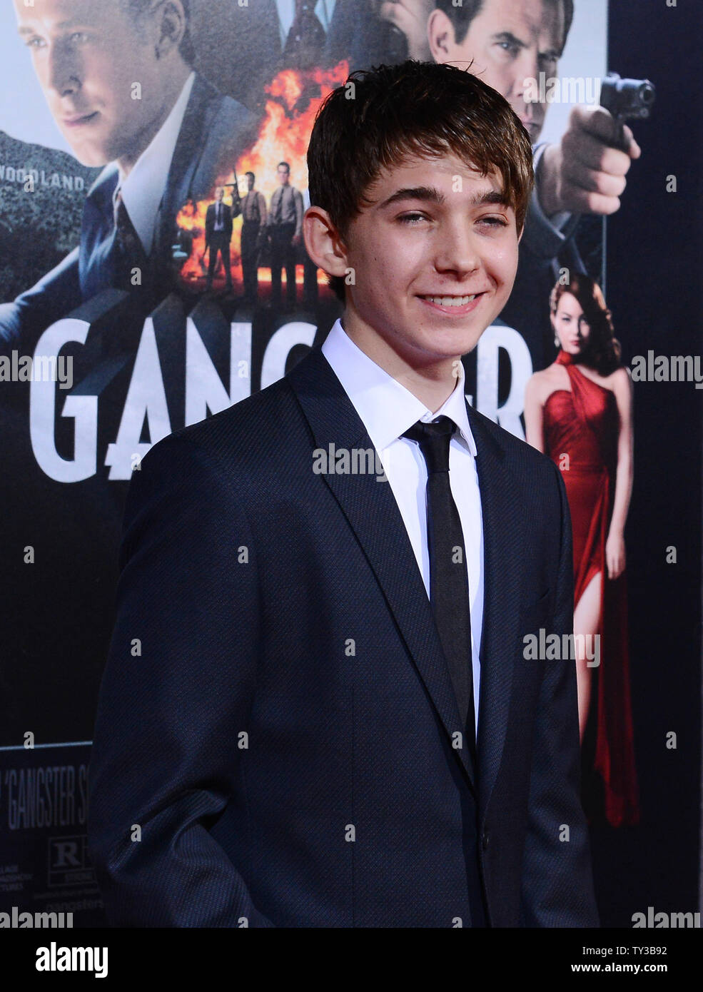 Austin Abrams, a cast member in the motion picture crime drama ...