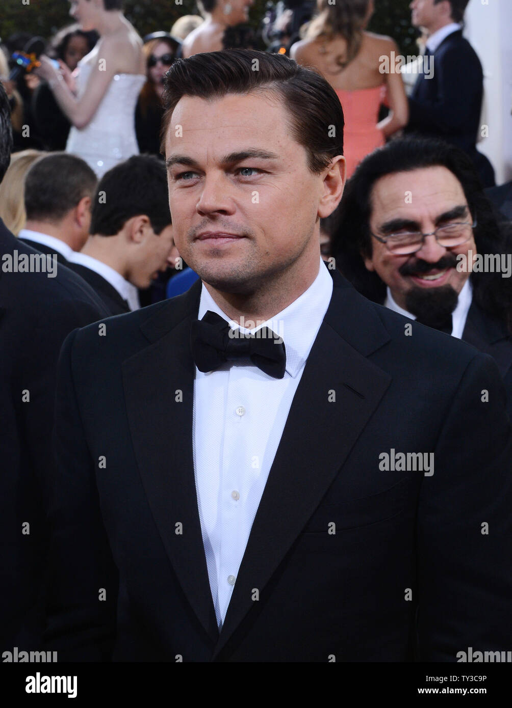 Actor Leonardo DiCaprio and his father George DiCaprio, right rear ...