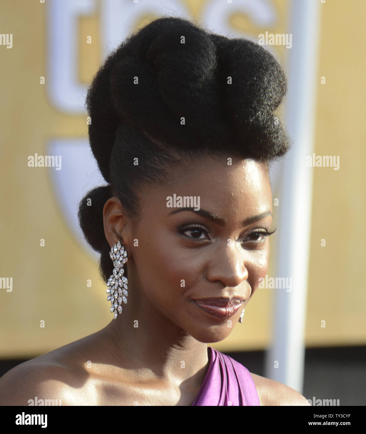 Actress Teyonah Parris arrives for the 19th Annual SAG Awards held at ...