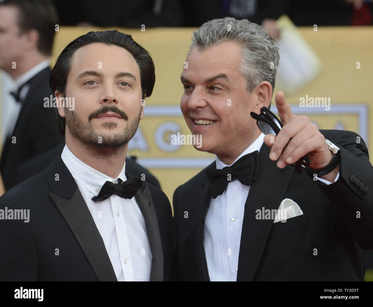 Actors Jack Huston (L) and Danny Huston arrive for the 19th Annual SAG ...