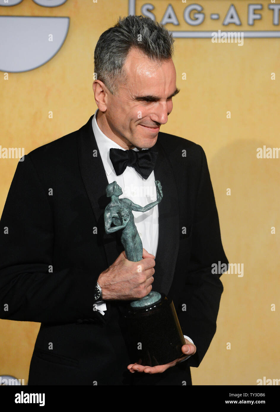 Actor Daniel Day-Lewis appears backstage with his Outstanding ...
