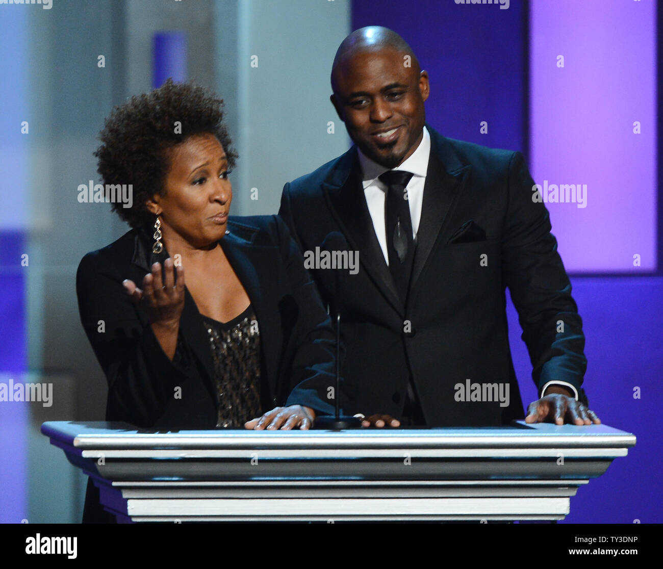 TV personalities Wanda Sykes and Wayne Brady appear onstage at the 44th ...