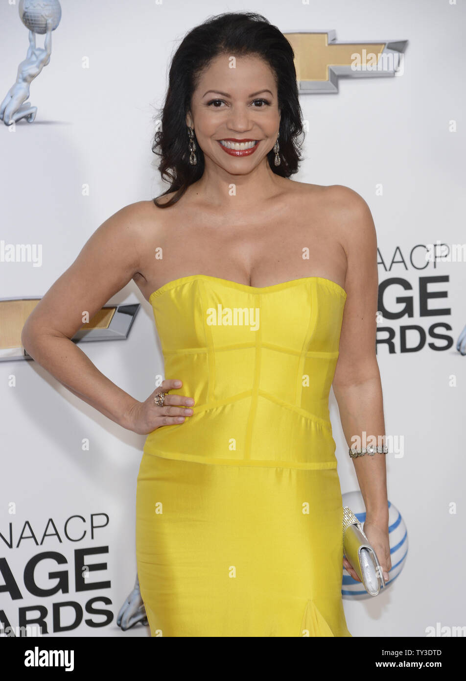 Actress Gloria Reuben arrives for the 44th NAACP Image Awards at the ...