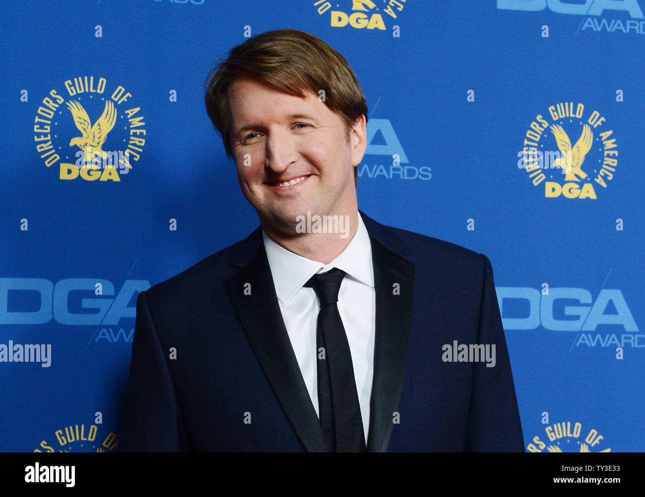 Director Tom Hooper attends the 65th annual Directors Guild Of America ...