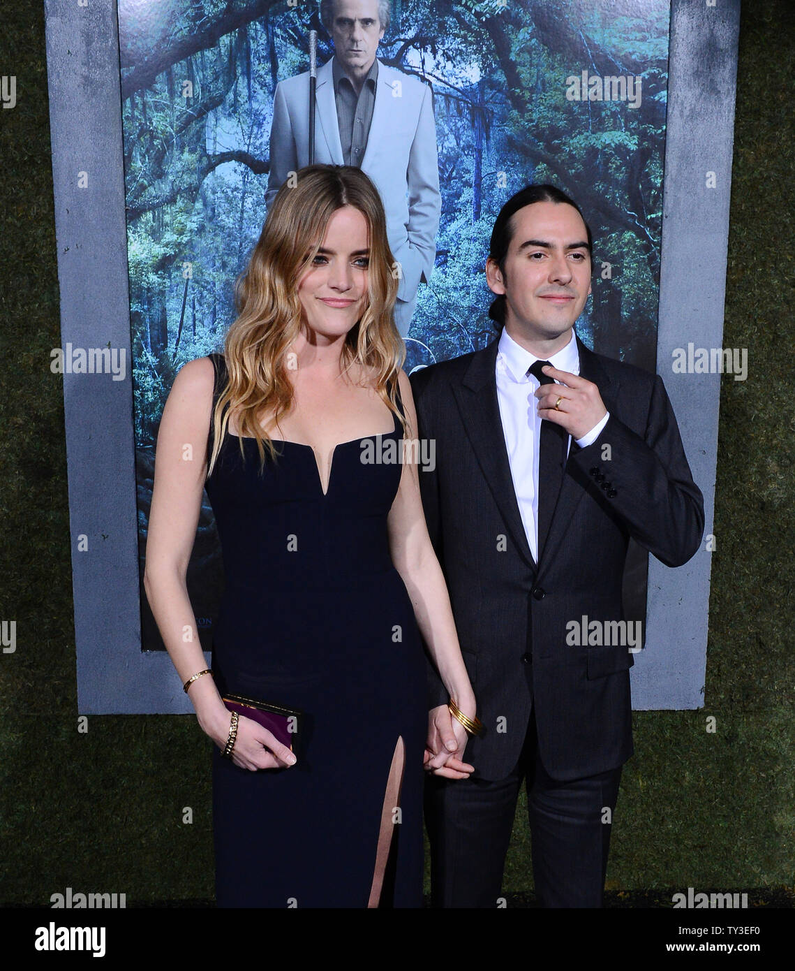Composer Dhani Harrison and his wife Sola Harrison attend the premiere ...