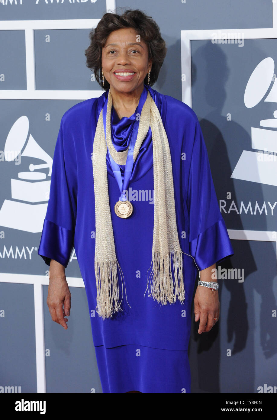 Tania Leon arrives at the 55th annual Grammy Awards at the Staples ...