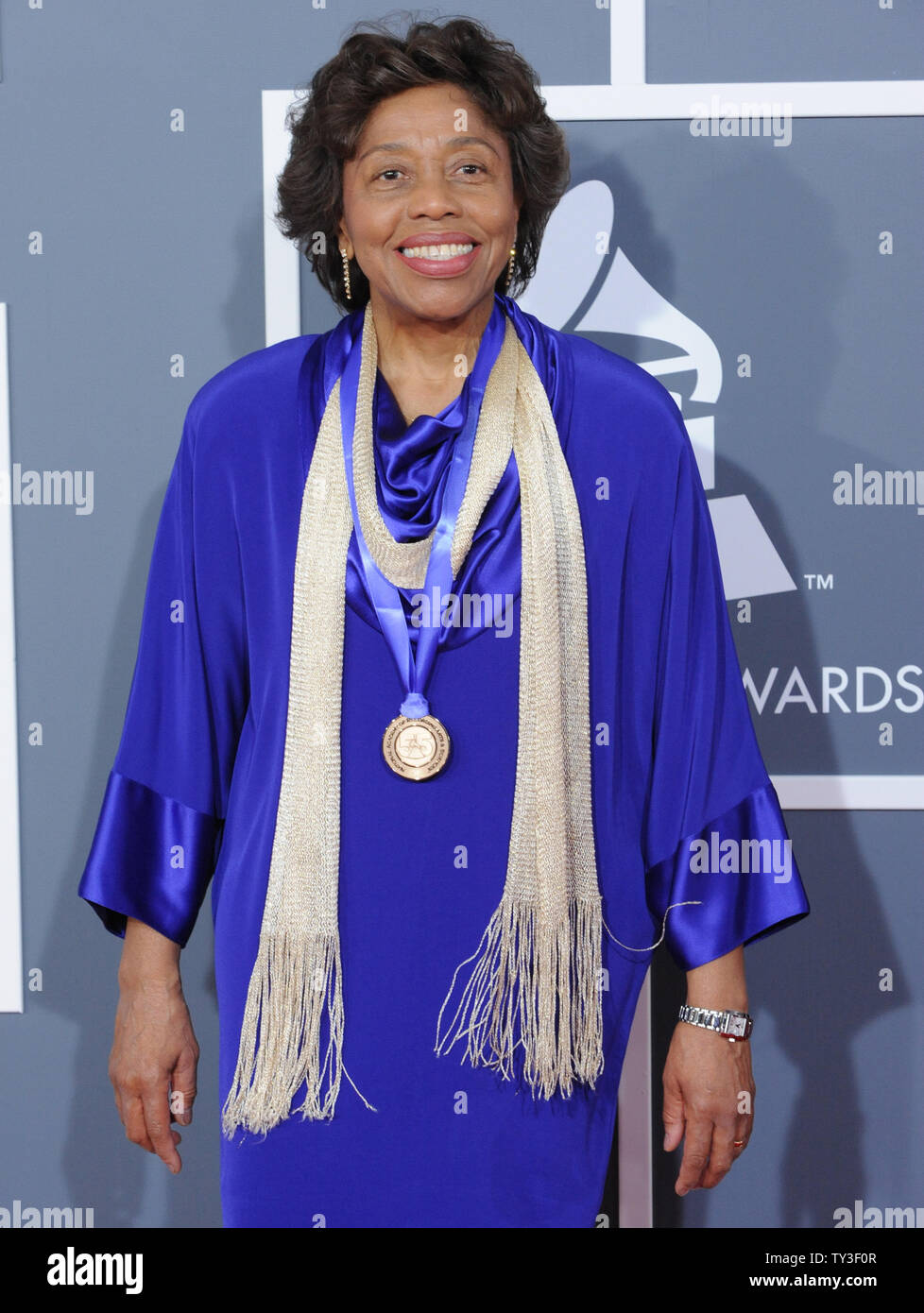 Tania Leon arrives at the 55th annual Grammy Awards at the Staples ...