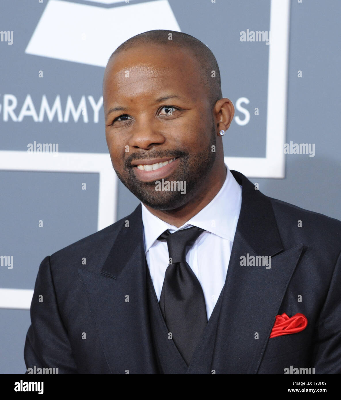 JQ Smith arrives at the 55th annual Grammy Awards at the Staples Center ...