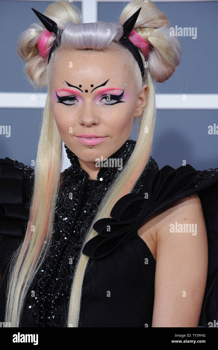 Singer Kerli arrives at the 55th annual Grammy Awards at Staples Center ...