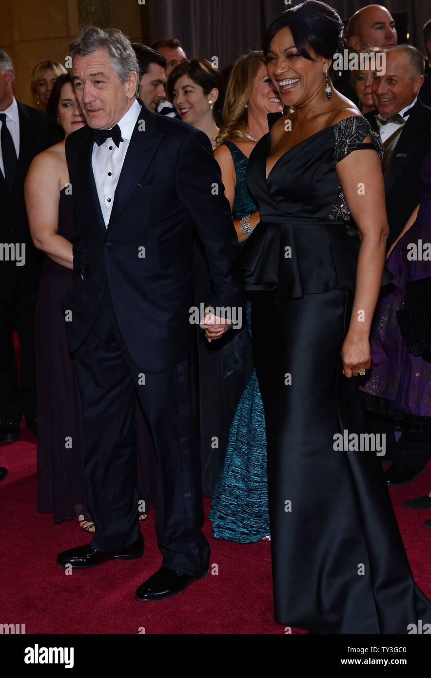 Actor Robert De Niro and wife Grace Hightower arrive on the red carpet ...