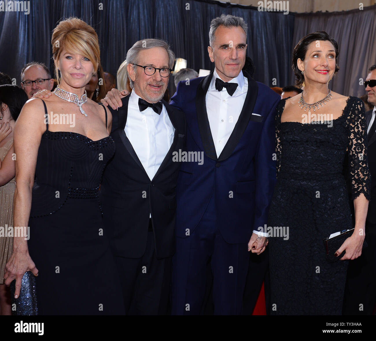 Actress Kate Capshaw, filmmaker Steven Spielberg, actor Daniel Day ...