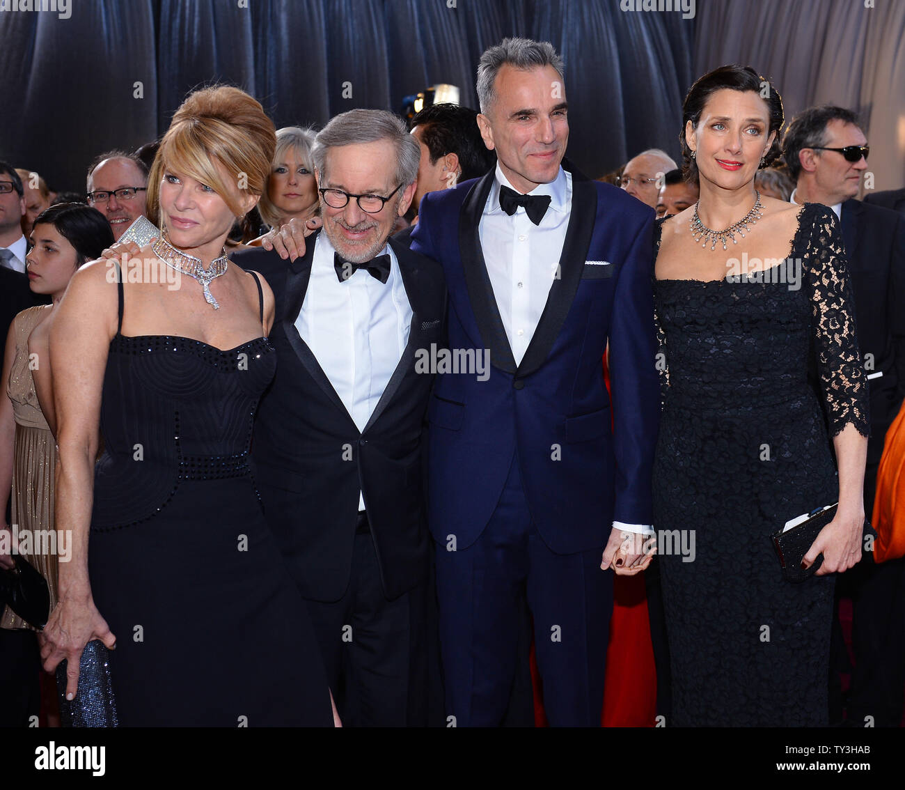 Actress Kate Capshaw, filmmaker Steven Spielberg, actor Daniel Day ...