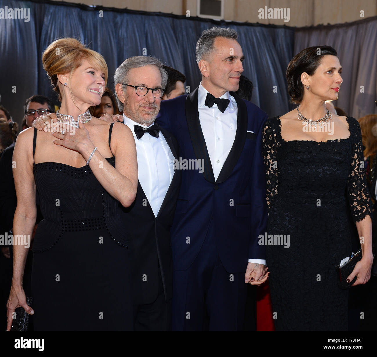 Actress Kate Capshaw, filmmaker Steven Spielberg, actor Daniel Day ...