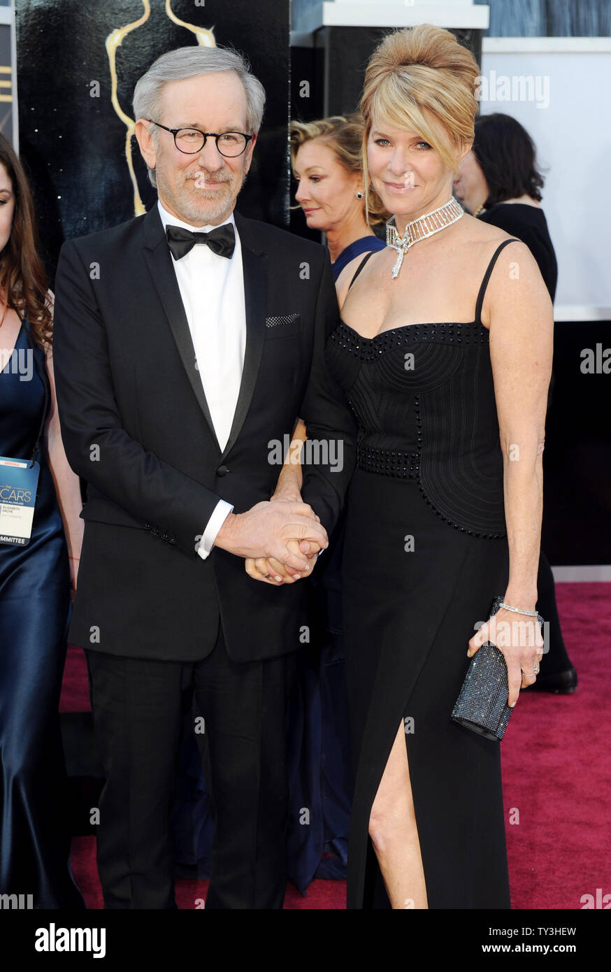 Steven Spielberg and Kate Capshaw arrive on the red carpet at the 85th ...
