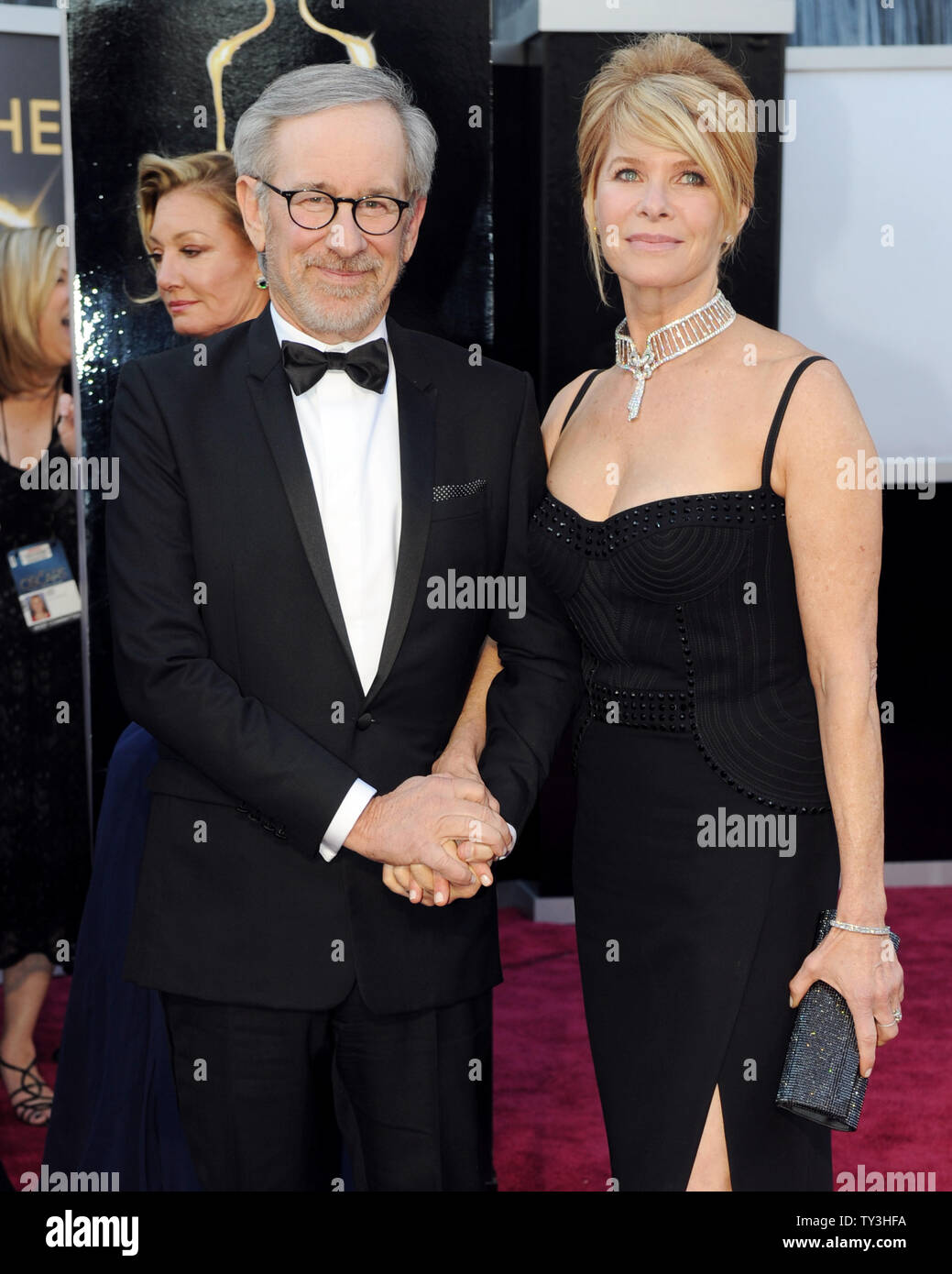 Steven Spielberg and Kate Capshaw arrive on the red carpet at the 85th ...