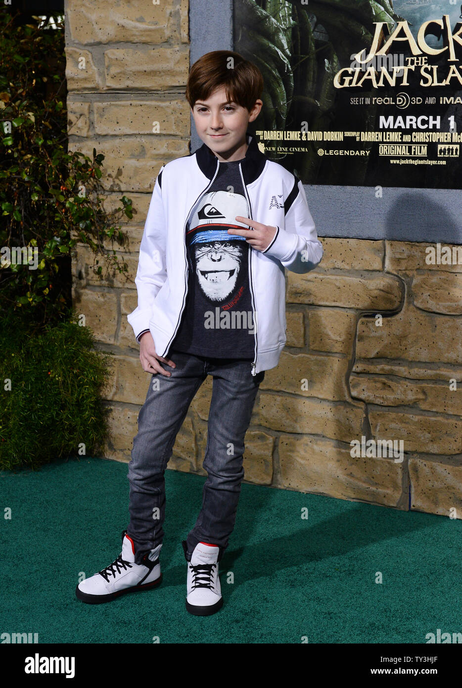 Actor Mason Cook attends the premiere of the motion picture fantasy ...