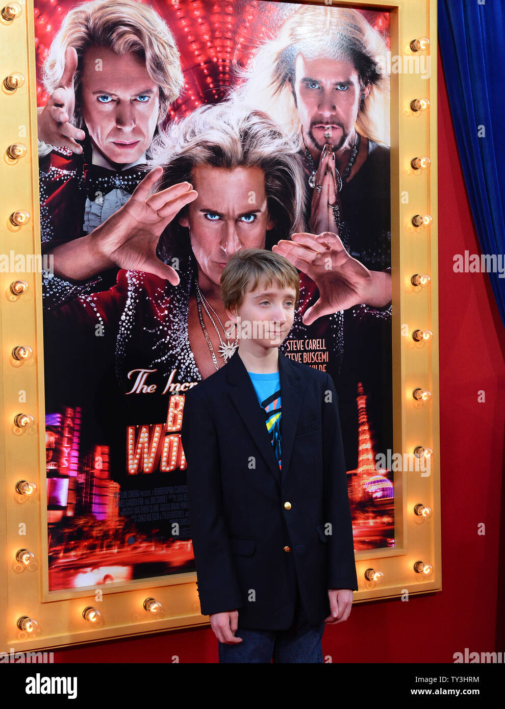 Luke Vanek attends the Hollywood premiere of 'The Incredible Burt Wonderstone' in Los Angeles on ...