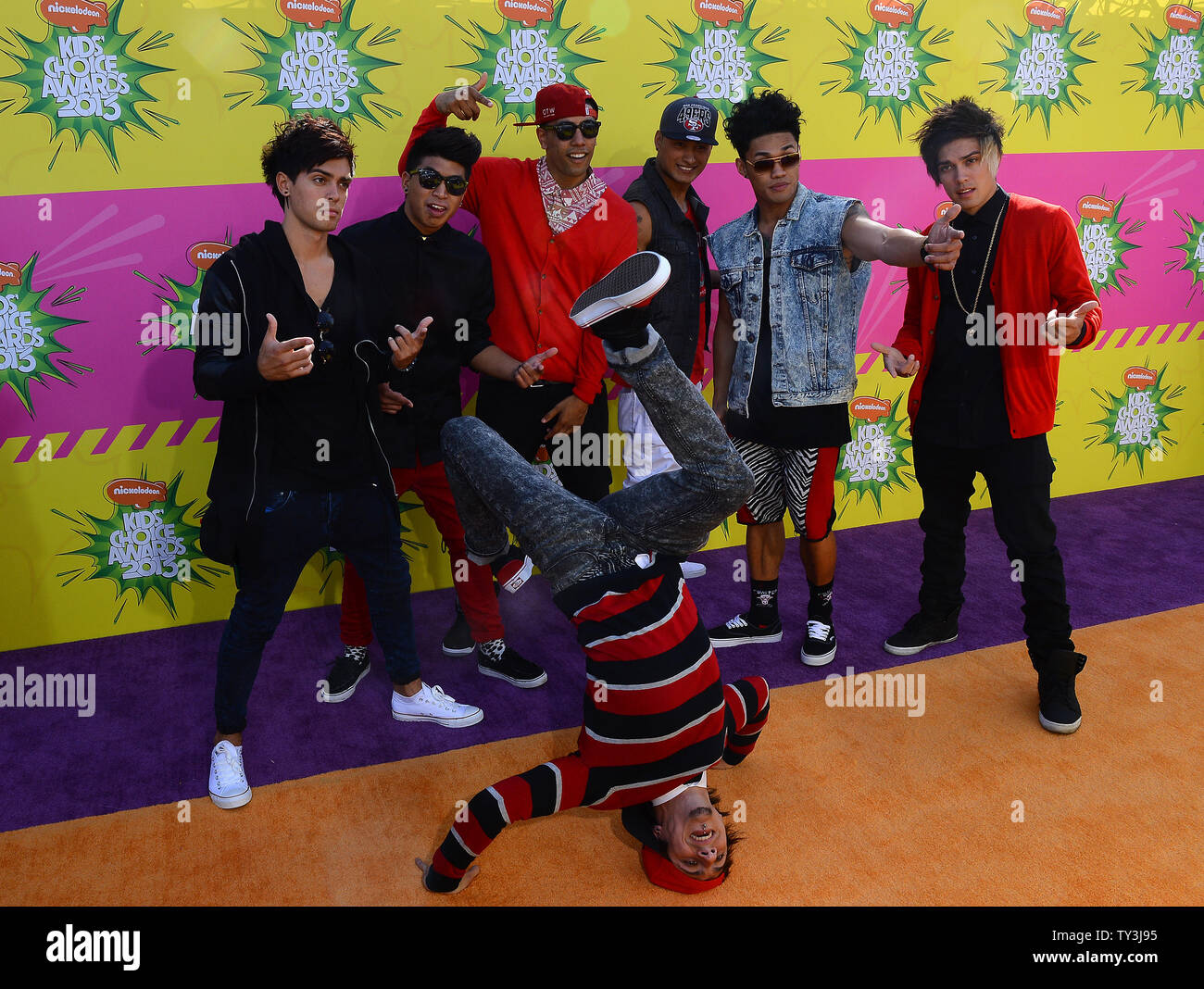 Justice Crew arrives for Nickelodeon's 26th annual Kid's Choice Awards ...