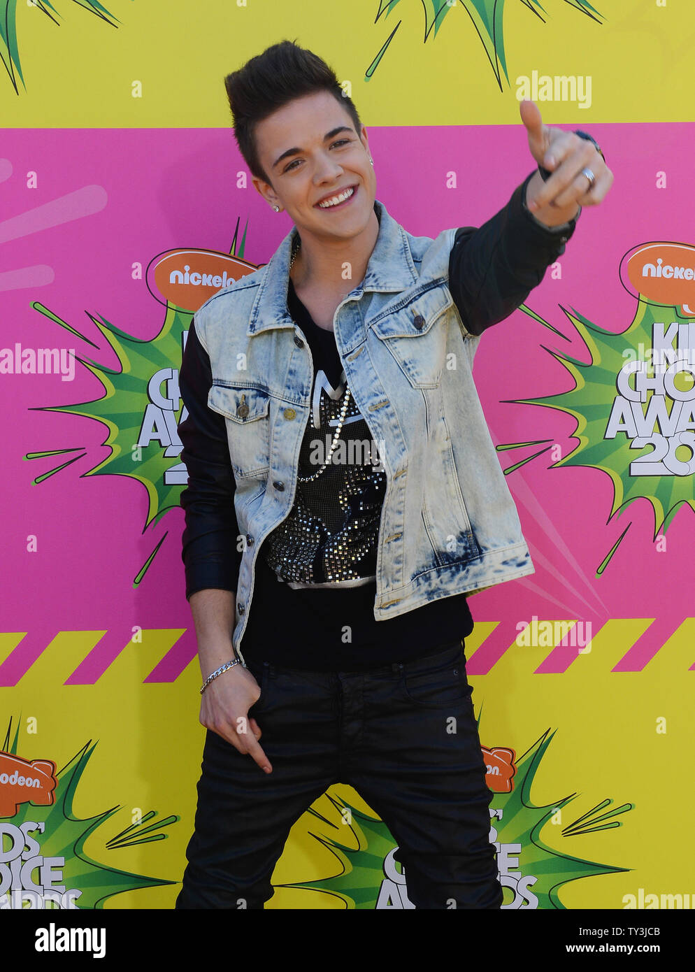Singer Luca Hanni arrives for Nickelodeon's 26th annual Kids' Choice ...