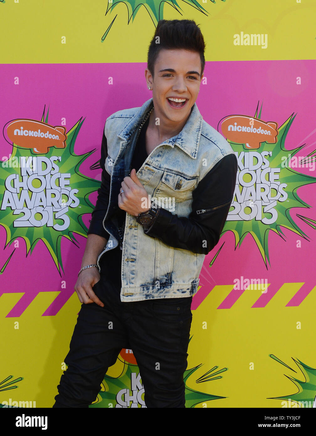 Singer Luca Hanni arrives for Nickelodeon's 26th annual Kids' Choice ...