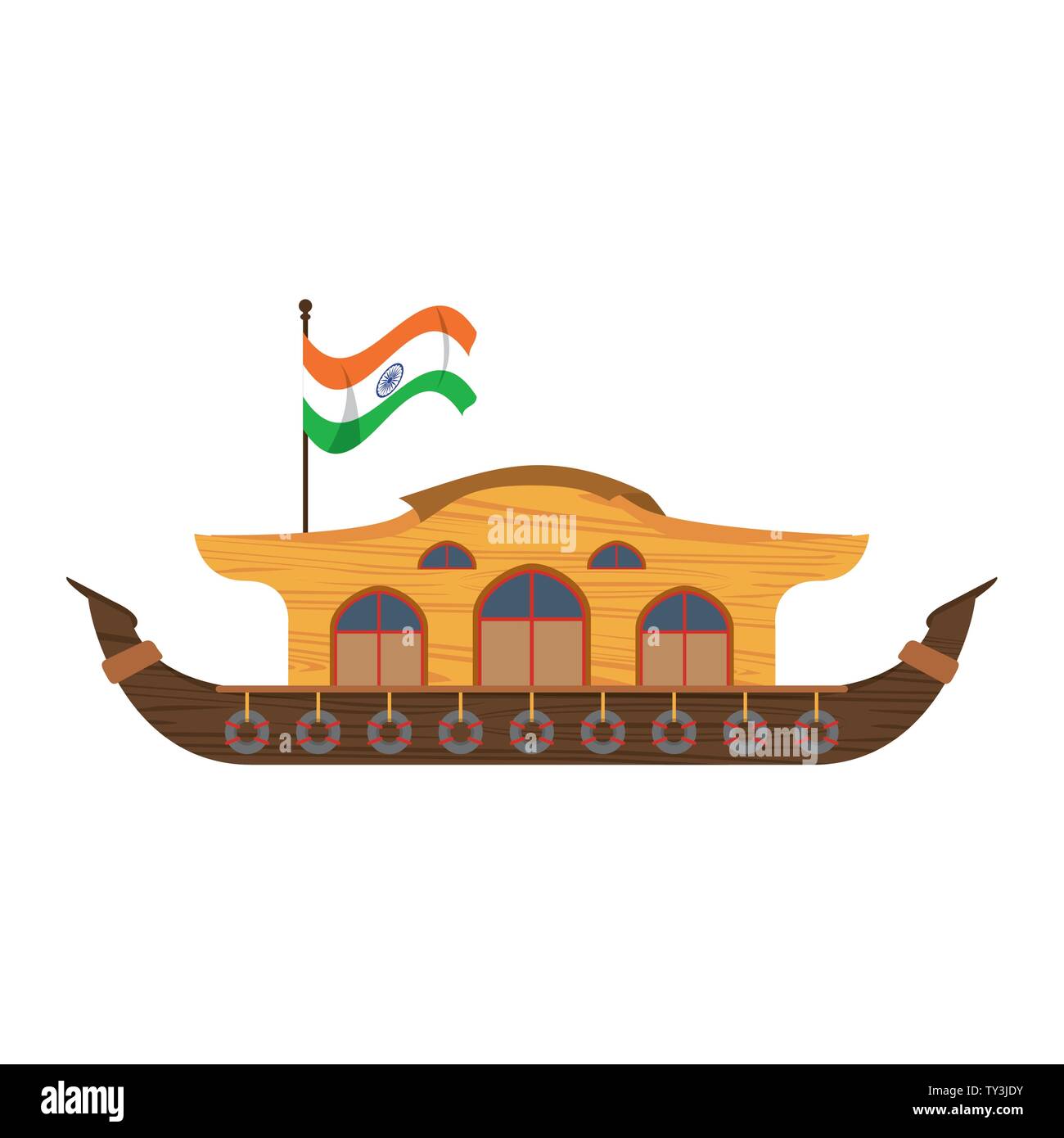 hindu ganges barge icon cartoon Stock Vector Image & Art - Alamy