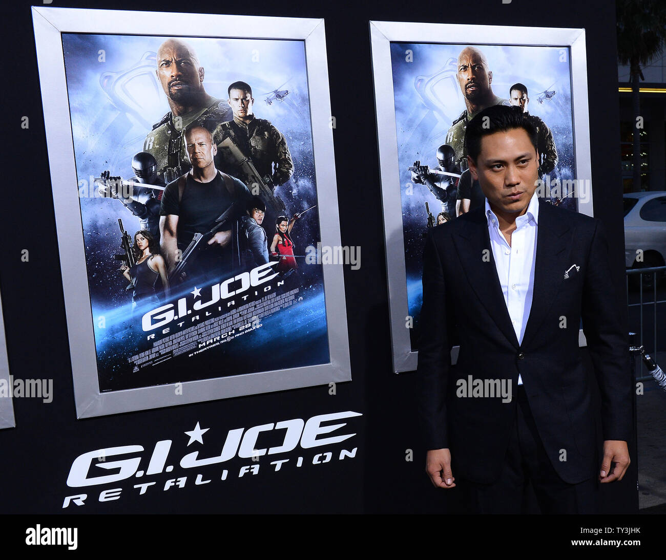 Jon M. Chu attends the premiere of motion picture sci-fi thriller "G.I ...