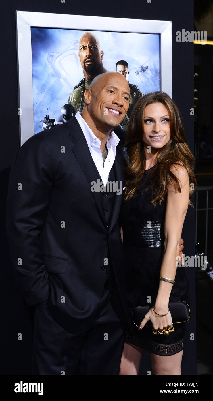 Dwayne Johnson, a cast member in the motion picture sci-fi thriller "G ...