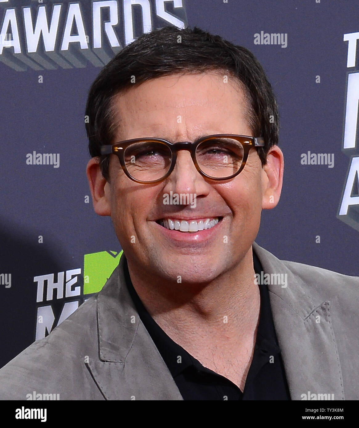 Actor Steve Carell arrives for The MTV Movie Awards at Sony Picture ...