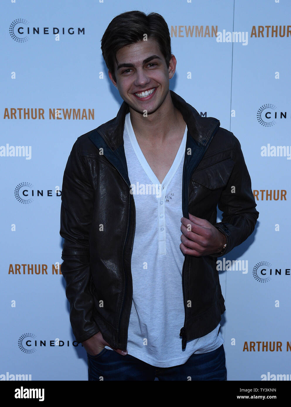 Cameron Palatas arrives for the "Arthur Newman" movie premiere at the ...