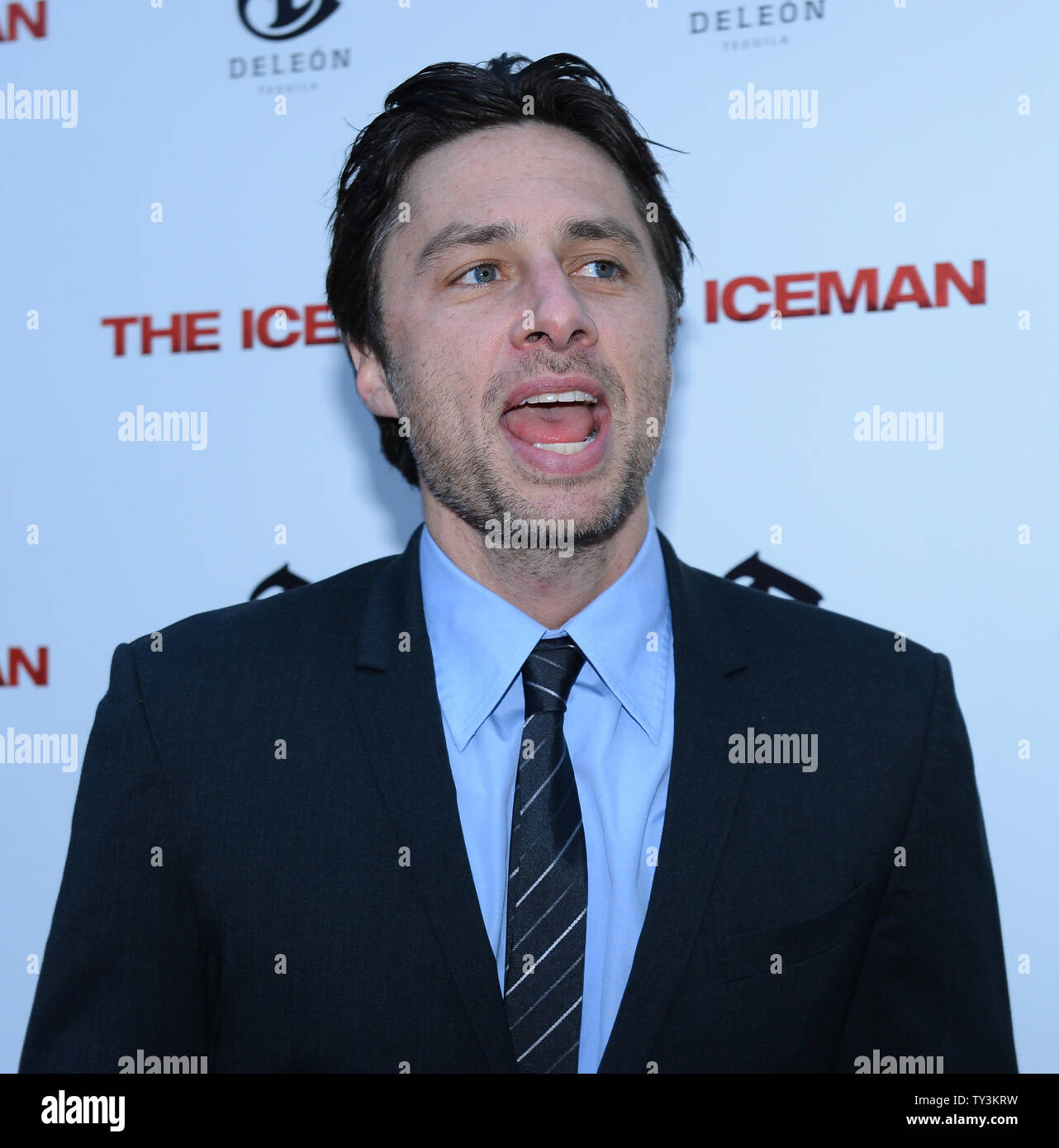 Actor Zach Braff attends the premiere of the motion picture crime ...
