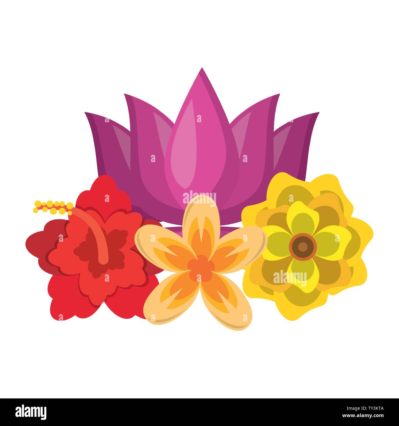 lotus blossom flowers icon cartoon Stock Vector Image & Art - Alamy