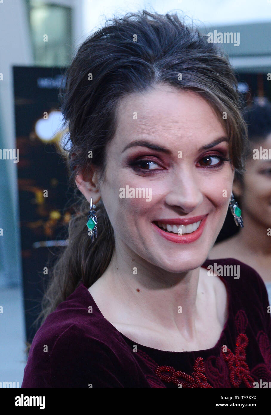 Cast member Winona Ryder arrives for "The Iceman" movie premiere at the ...