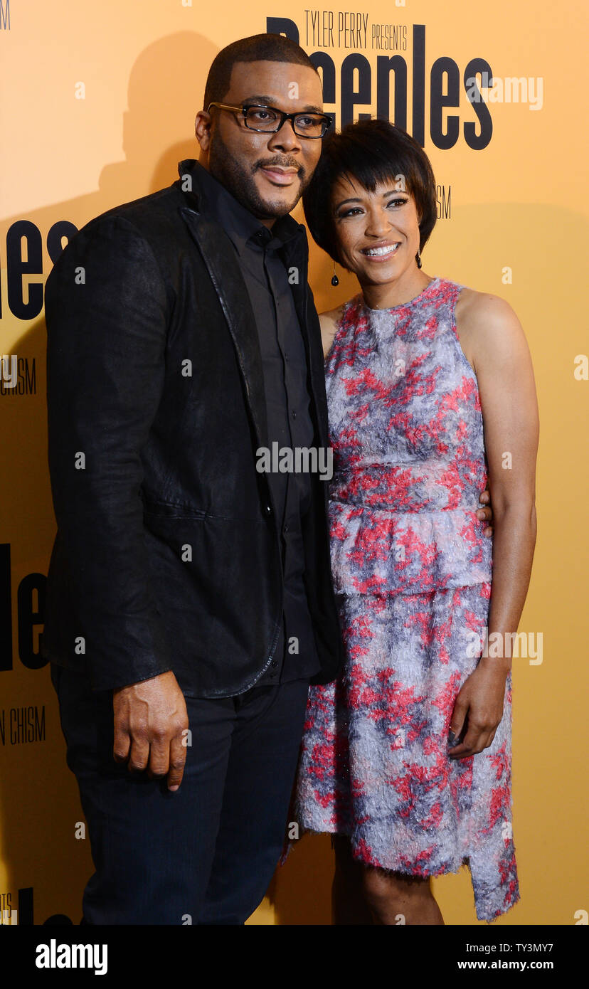 Executive producer Tyler Perry (L) and writer/director Tina Gordon ...