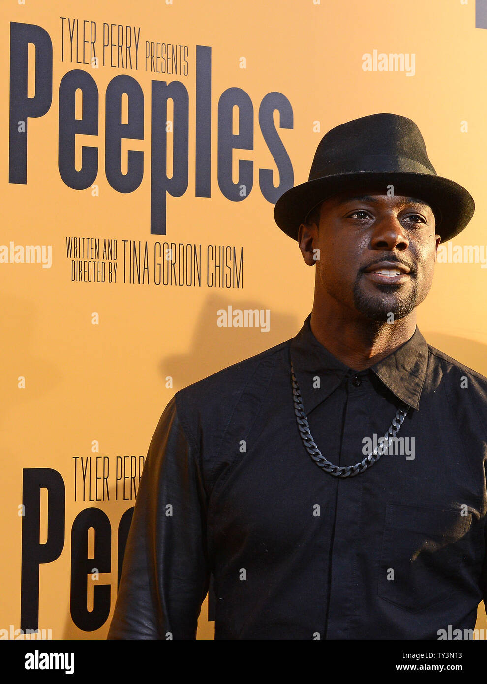Lance Gross arrives at the world premiere of "Peeples" at the ArcLilght ...
