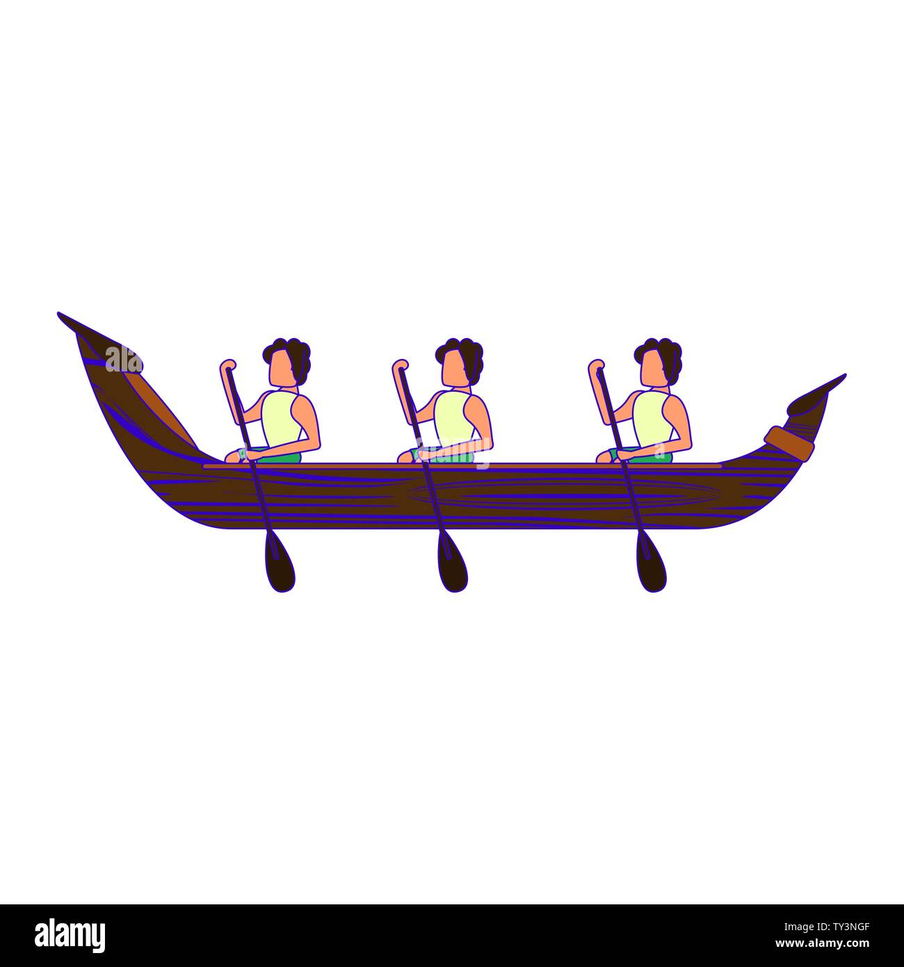 rafting in barge icon cartoon Stock Vector Image & Art - Alamy